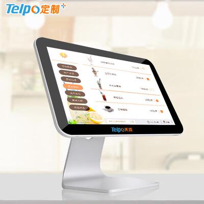 连锁餐饮 单触屏八核收银点单一体机 天波智能硬件厂家直销TPS681