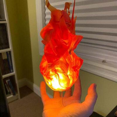 Halloween Floating Fireball Prop万圣节浮动火球派对道具