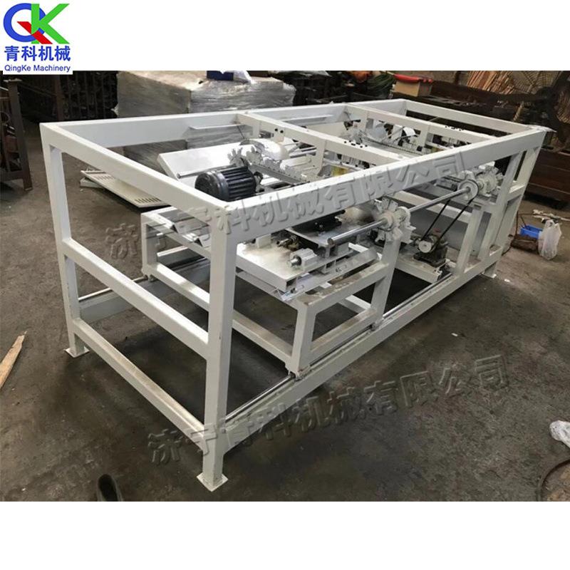 全自动木棒开牙机电动液压圆形木料螺纹机扫把拖把杆圆头机