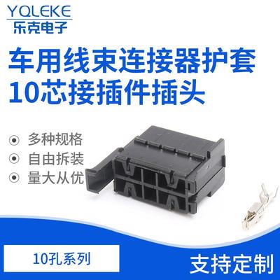 10孔929504连接器护套接插件插头车用线束插头4DJ7101B-2.8-21
