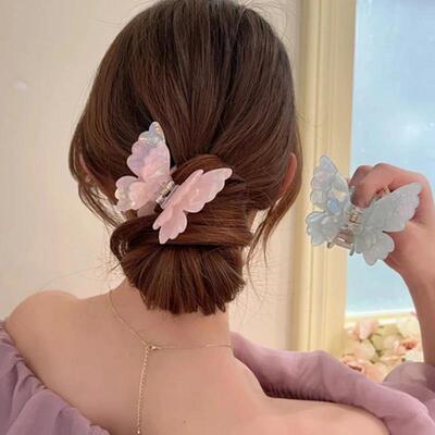 Fairy butterfly hair claw acetate crab hair clip Shark clip