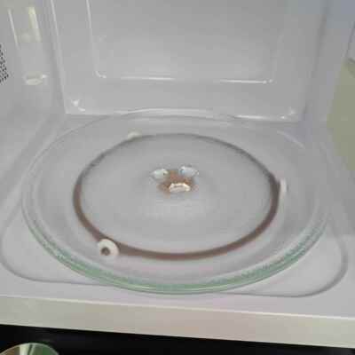 美的微波炉玻璃转盘Pm20A1/20W1/2002/M100托盘蒸盘y形底部25.5cm