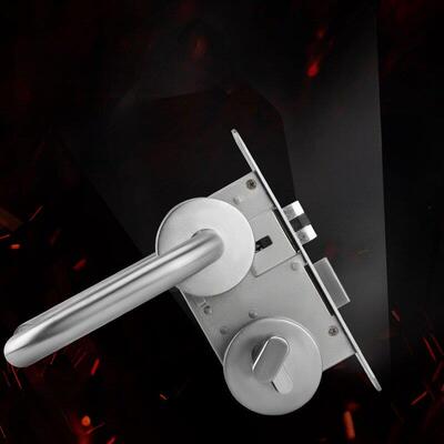 304不锈钢防火门锁 集装箱消防门打包箱门洁净门医院门5072分体锁