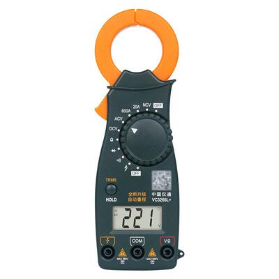 伊万厂家VC3266L+真有效自动量程NCV验电数字便携万用钳形表