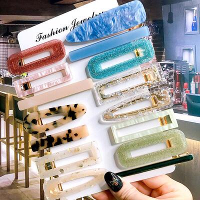 35 Styles 2/3pcs Hair Clip Set Acetate Hairpin Women Hair Ac