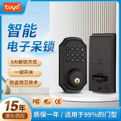 厂家直销密码锁TuyaWiFi指纹锁电子锁TTLOCK数字门锁感应锁钥匙
