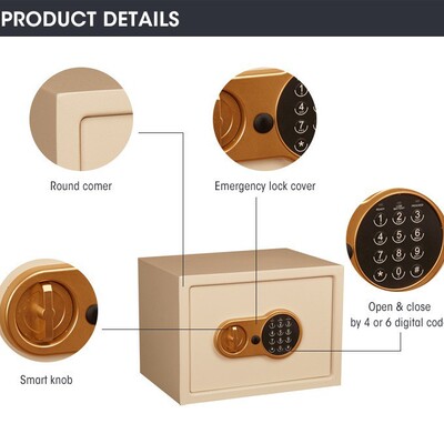 保险柜新款防地火小型全钢私人家用电子KDM码保箱险产密货源防盗