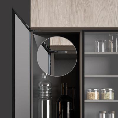 超天重型地铰链意式Akrd铝公门合页高柜体门隐藏44030斤阿克窗德