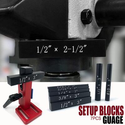 7件套高精度 设置块高度计套件 Setup Blocks guage 平垫块量块