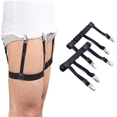 Adjustable Shirt Holder Stays Elastic Men Suspenders Gentlem
