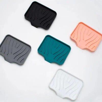 Self Draining Soap Bar Holder Silicone Kitchen Sink Soap