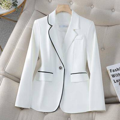Elegant Women ' s Office Suit Jacket , Fitted Formal Fashion
