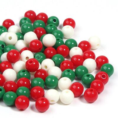 100Pcs/500gram 8mm Candy Color Acrylic Round Ball Spacer Bea