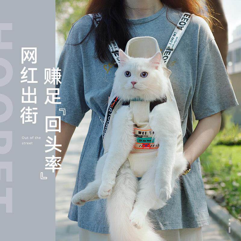 pet backpack cat out portable breathable dog bag猫狗宠物背包
