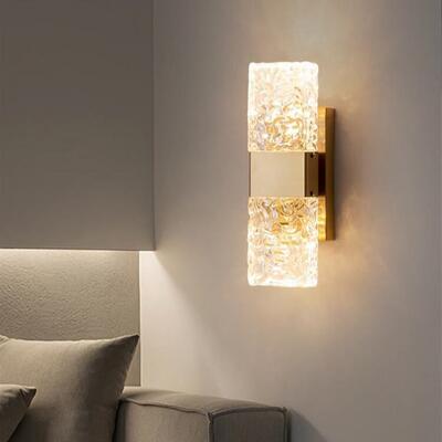 轻奢EDL水晶壁灯室床头约灯简电视背景卧墙过道楼梯631客厅灯具