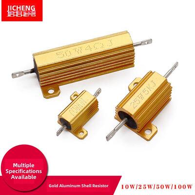 RX24黄金电阻10/25/50/100W散热电阻120/330/560/750R/500欧/800R