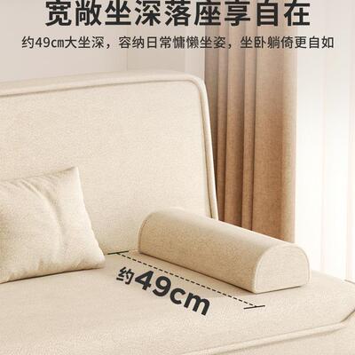 IBY小型沙发床现代户能简约双布艺沙发客厅人多功折叠