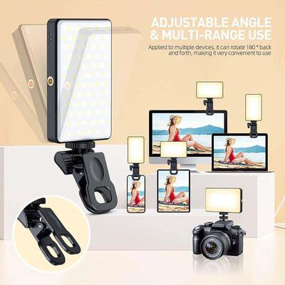 LED Selfie Light Phone Fill Light 120 LED 3000mAh Rechargeab