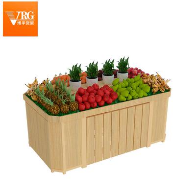 果e站质木简易三层形展示架超市双面水厂果梯架水果钢木货26591架