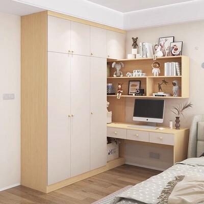 衣柜学生书桌木一衣童体转角电脑桌书柜儿卧室家用橱APL学习桌实