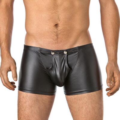 Lacquer leather men's flat cornered underwear, imitation