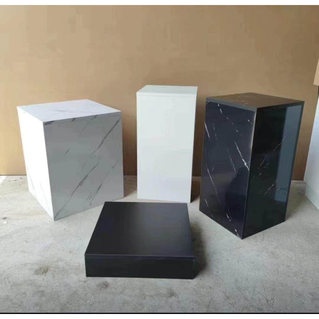 定制彷大理石地台服装展示台橱窗摆件工艺品底座增高台模型展示架