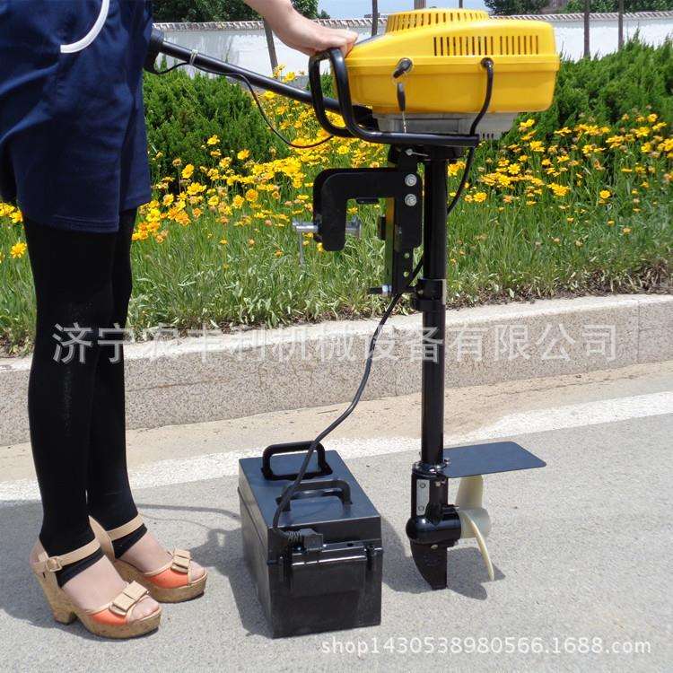 小桨型船RL-7.5用挂机小型船用发动机推油器进汽油柴船挂机厂家