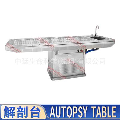 厂家货源尸体解剖台殡仪馆死人存放遗体化冻不锈钢简易动物尸检台