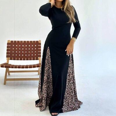 Elegant Leopard Print Maxi