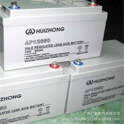 汇众蓄电池12V65H免维护铅酸电池6-GFM-65报价