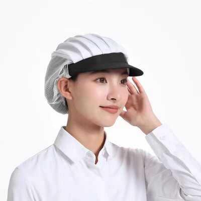 厨房帽子女款季做饭防油烟防掉头发厨师帽防尘透气车间工作帽子
