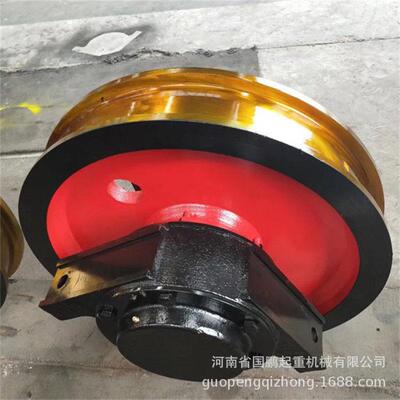 起重机龙门吊轨道行走轮天车驱动轮400x120mm单边主动从动行车轮