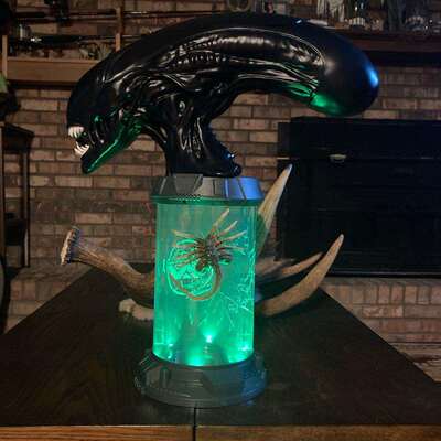 跨境新品 Alien Romulus 2024 Regal Popcorn树脂 异形LED水箱