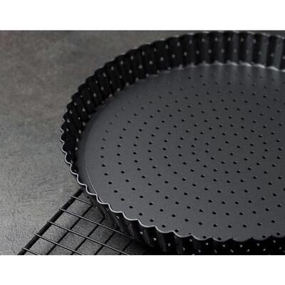 Flan Tin Tart Pie Pan Fluted Cake Baking Tray不粘冲孔派盘