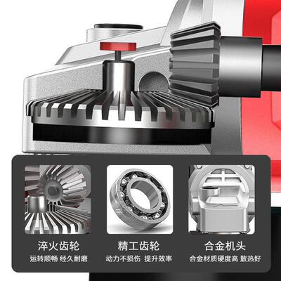 锂电无五刷角磨切抛光机割机打磨机OEI多功能机家用工具电动金套