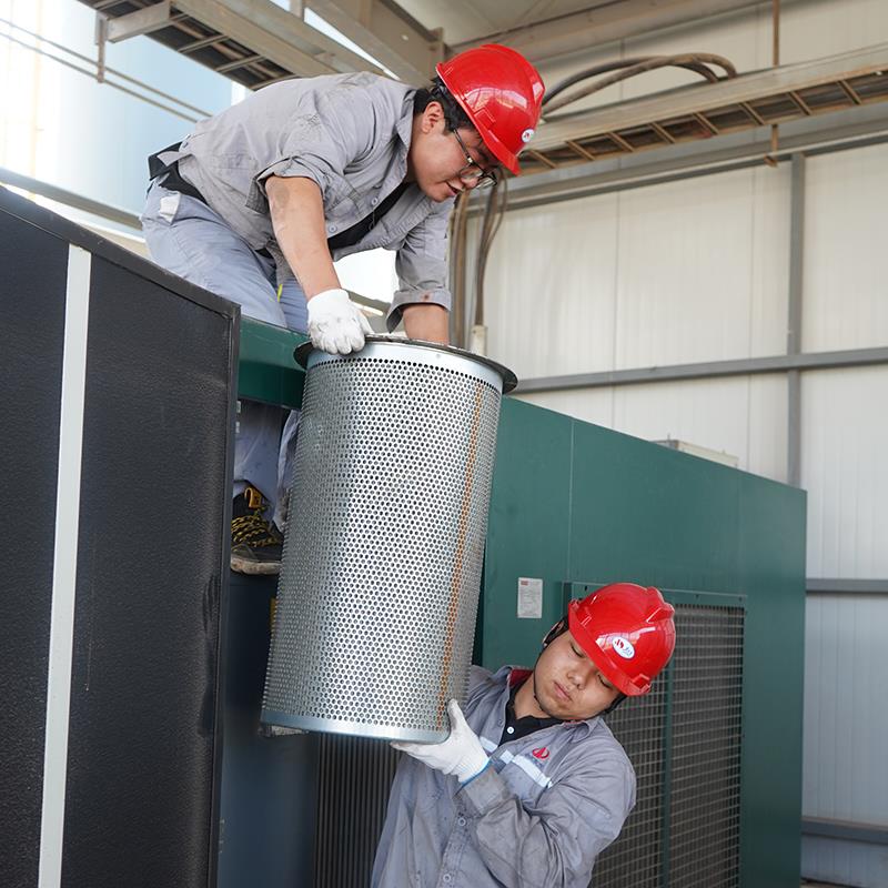 开山螺杆式空压机保养套餐三滤7.5-22kw空气泵空滤芯油滤芯油分芯