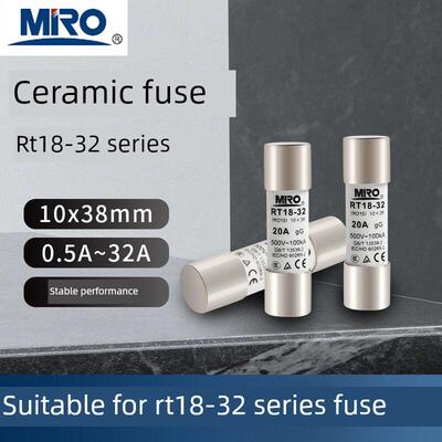 明熔缸帽型熔断器Rt18-32 Ro15 R015 0.5A~32A 500V/690V