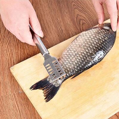 Stainless Steel Fish Scaler, Fish Scaling Tool, Kitchen Scra