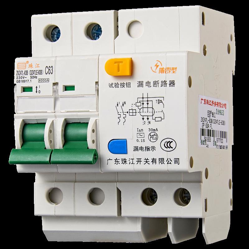 广东防雷型漏电保护器空气断路器DZ47LE2P16/32/63A