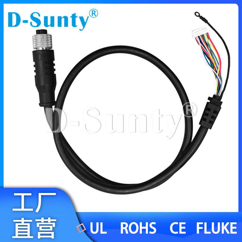 M1217P母TOSH1.0端子+R型端0.5米视频高柔线视觉系统机内线