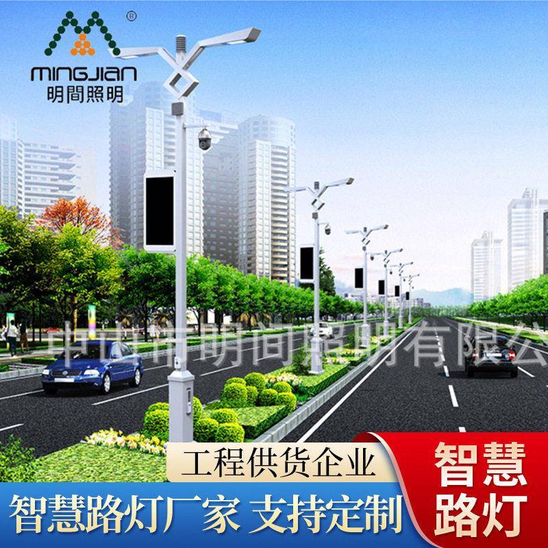 定制户外LED智慧路灯 多功能智能控制系统建设专用智慧路灯杆