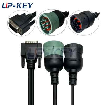 DB15转德驰转接线J1708转串口J1939卡车数据连接线402048适配器线