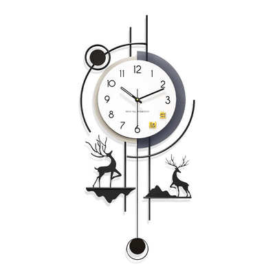 现代简约挂钟客厅高级感2025新款创意钟表家用装饰大气时钟表挂墙