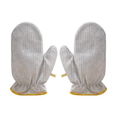 钢丝洗碗手套厨房清洁手套不沾手洗碗神器加长防水清洁钢丝球刷碗