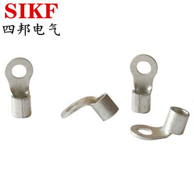 出口型圆形裸端头 RNB5.5-5-90度直角冷压铜线耳RNB5.5-4L接线鼻