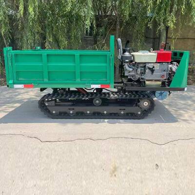 座驾式履带运输车爬坡泥泞路面不打滑全地形自卸履带运输车
