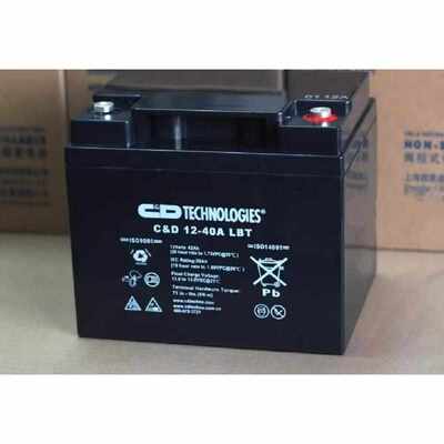 西恩迪大力神蓄电池C&D12-40ALBT铅酸12V40AH免维护UPS电源