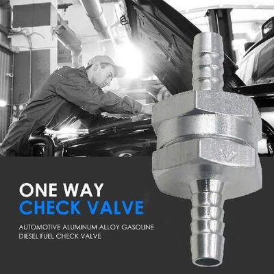 Aluminium Alloy Fuel Non Return Check Valve One Way Petrol