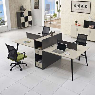 现代家具职员办公桌4人位桌办公组合办公屏风隔断卡位GYT2754