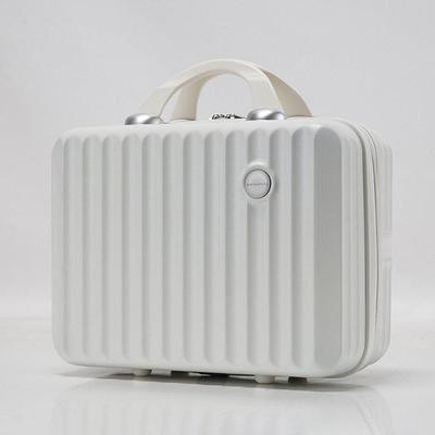 正品14寸化妆箱小女提便携型行李箱带锁收纳箱多手功带能化妆包隔